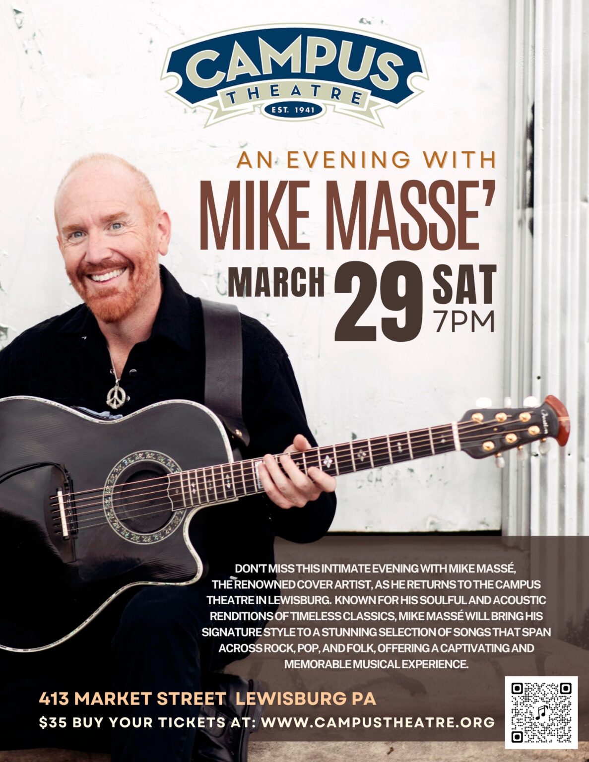 An Evening With Mike Masse’ – Campus Theatre
